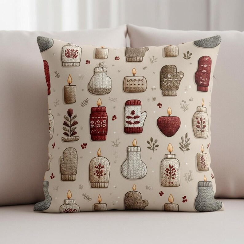 Festive Christmas Digital Paper: Seamless Holiday Pattern (digital ...