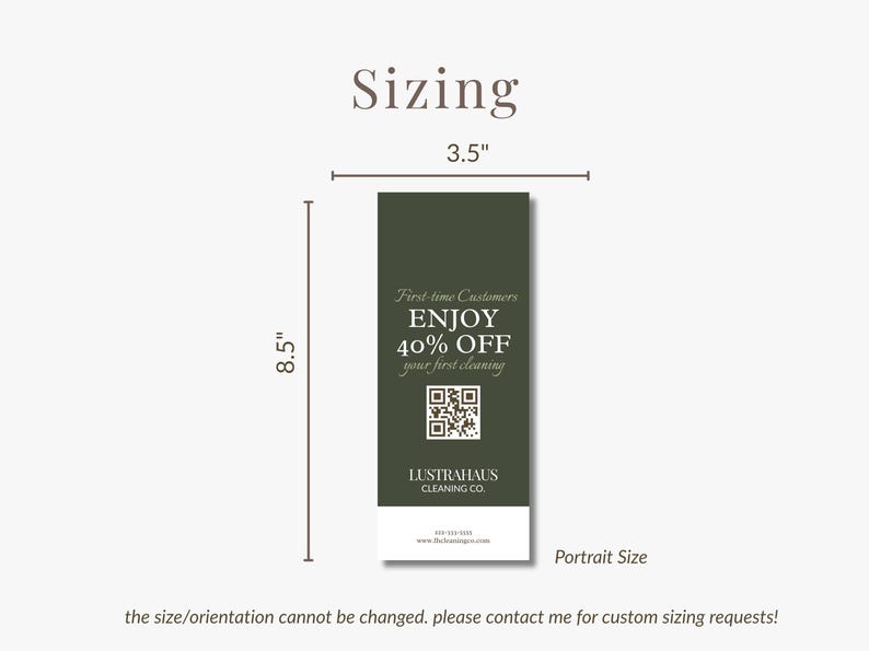 Cleaning Service Door Hanger: Cleaning Flyers for Housekeepers ...