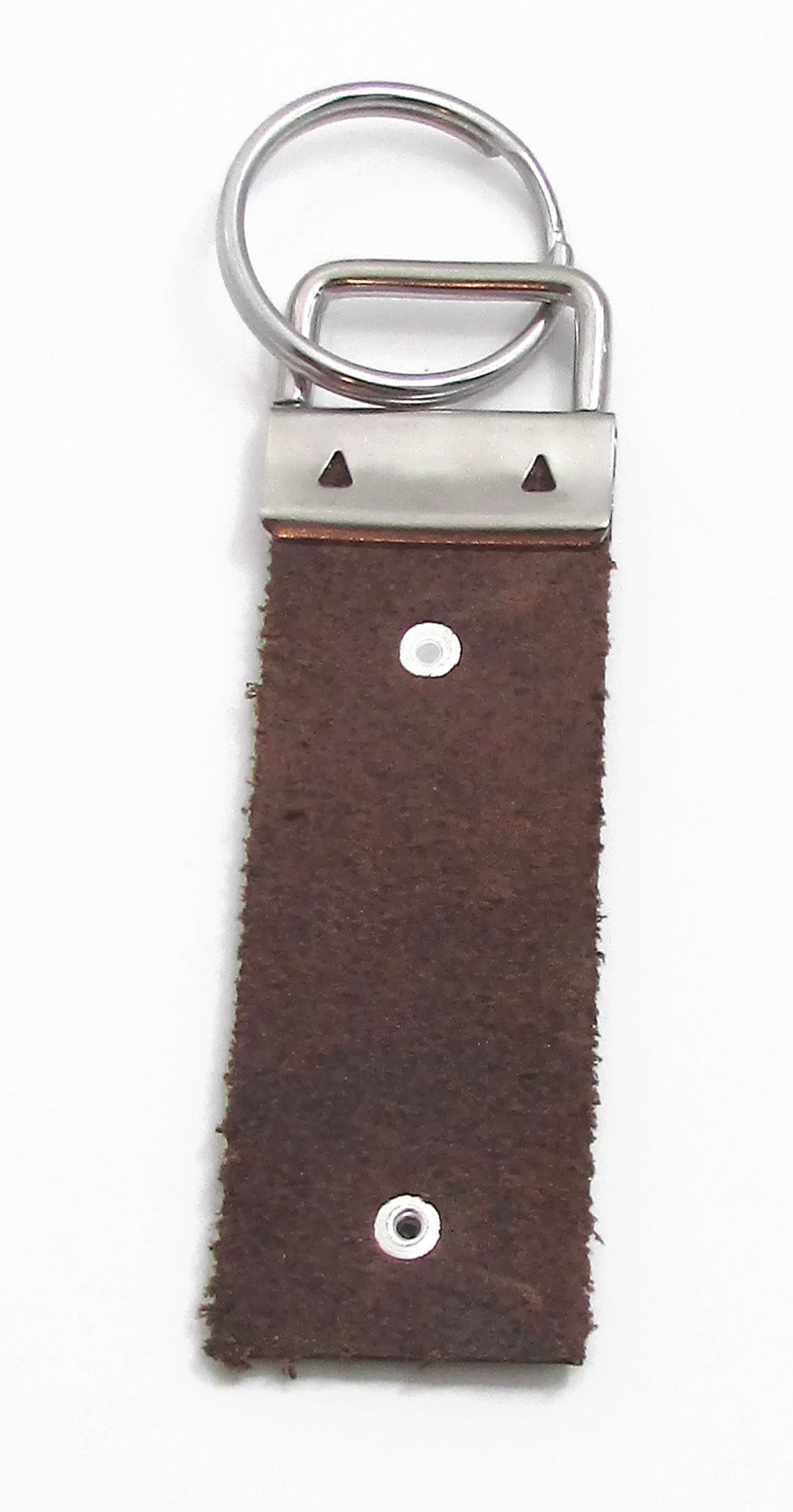 Personalized Leather Keychain Hand Stamped Keychain - Etsy