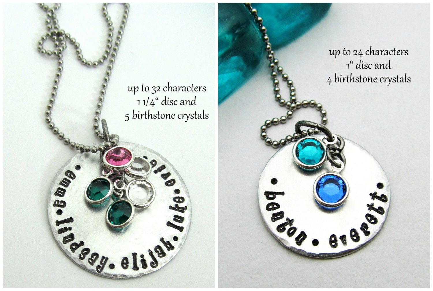 Personalized Jewelry Hand Stamped Necklace Personalized - Etsy