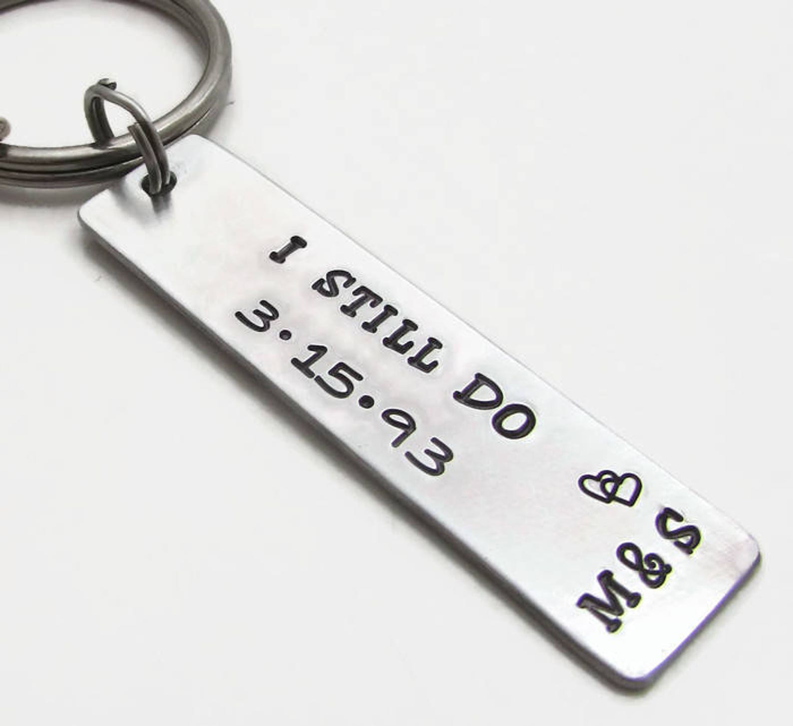I Still Do Personalized Anniversary Keychain for Men Engraved | Etsy