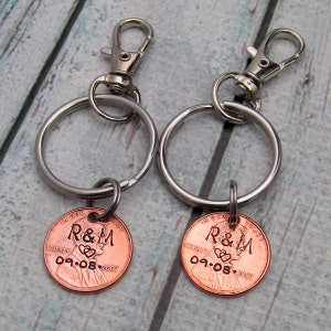 Personalized Couples Keychains Couples Keychain Set Hand - Etsy