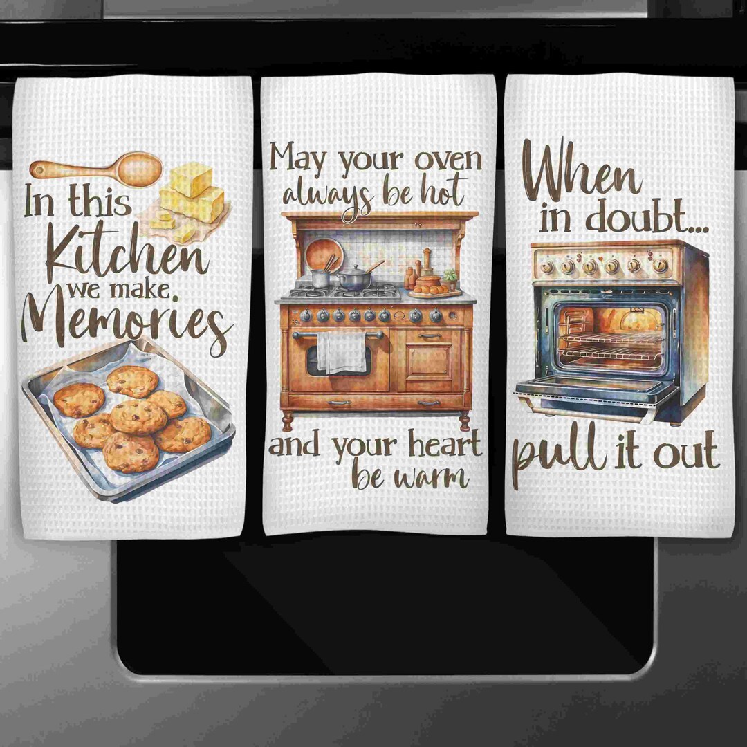 Funny Country Kitchen Towels, Custom Waffle Weave Towel, Hostess Gift ...
