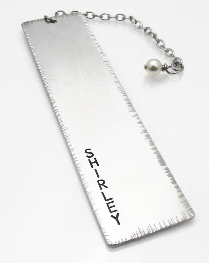 Personalized Bookmark Hand Stamped Bookmark Name Bookmark - Etsy
