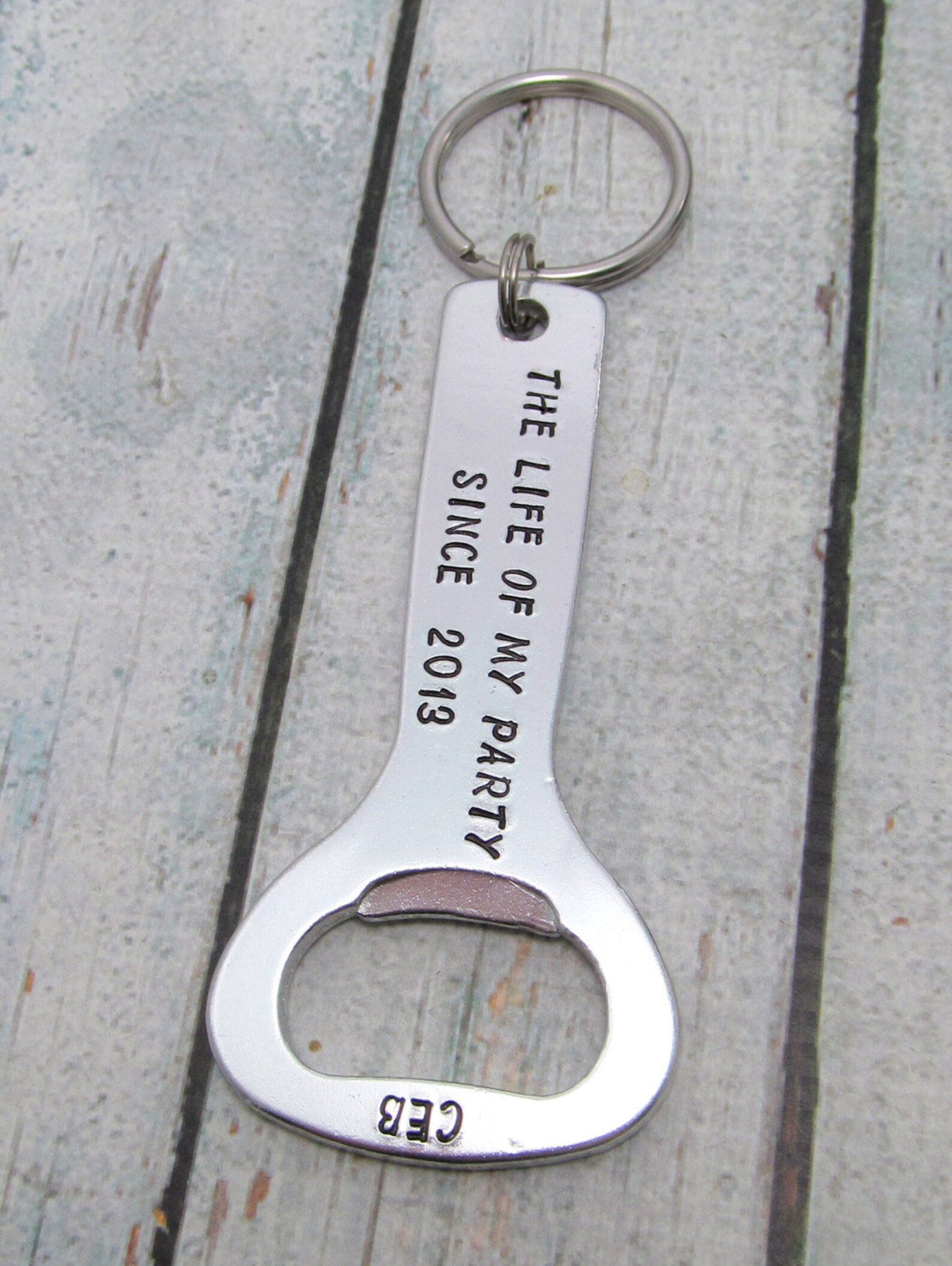 Personalized Bottle Opener Keychain Custom Anniversary Gift - Etsy