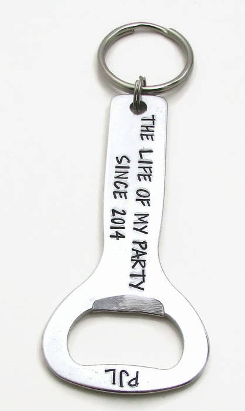 Personalized Bottle Opener Keychain Custom Anniversary Gift - Etsy