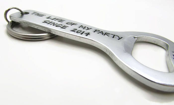 Personalized Bottle Opener Keychain Custom Anniversary Gift - Etsy