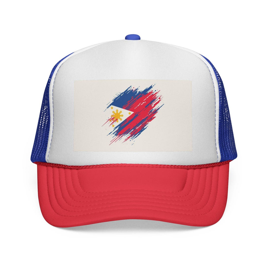 Filipino Flag Trucker Cap - Pinoy Heritage Baseball Hat - Etsy