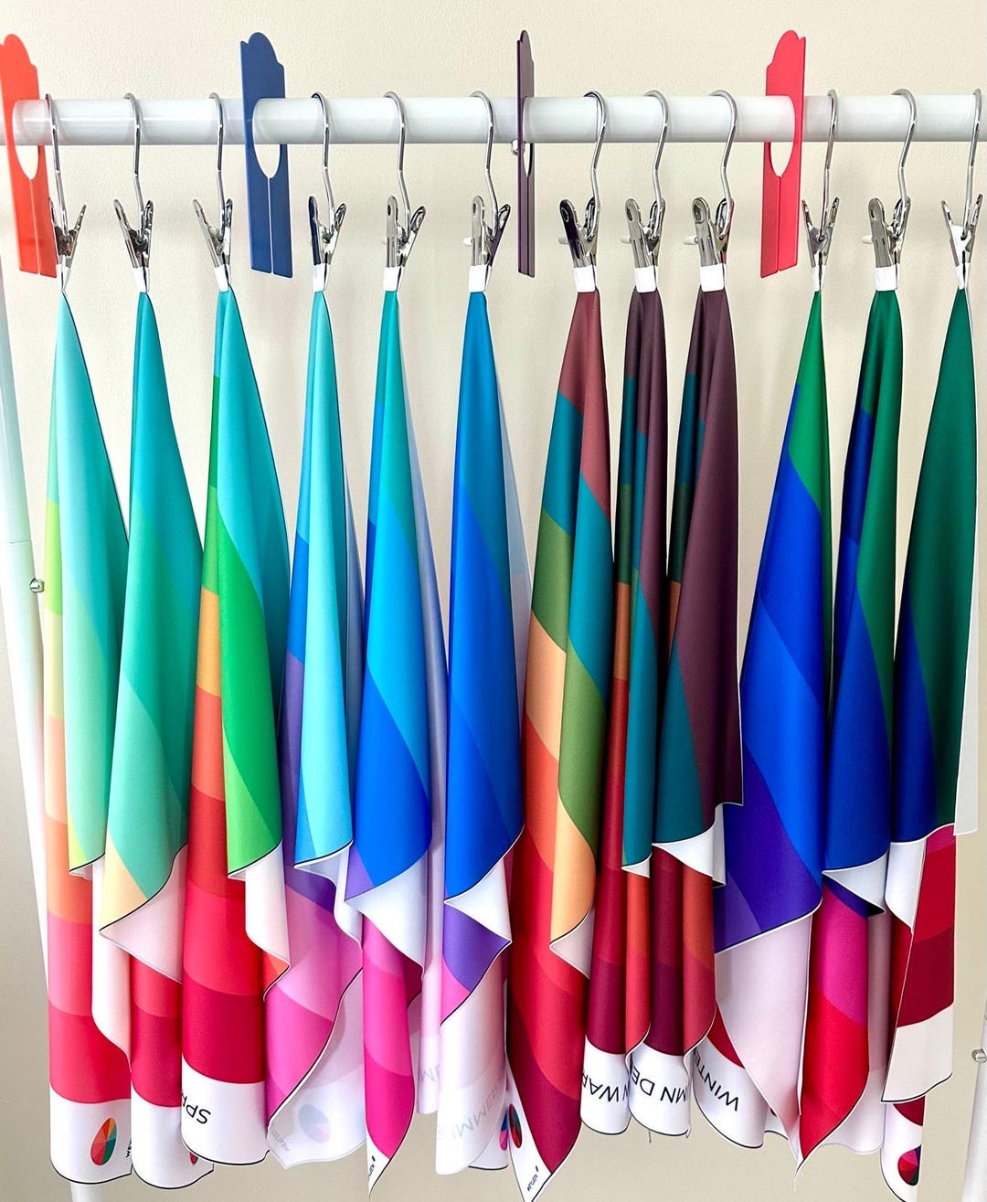 12 Seasonal Color Analysis Drapes With Labeled Sub-seasons - Etsy