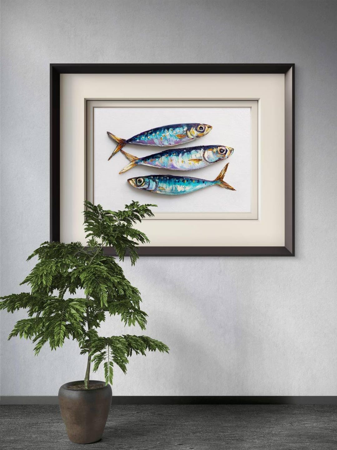 Fish Still Life Printable Wall Art, Coastal Kitchen Art Print, Nautical ...
