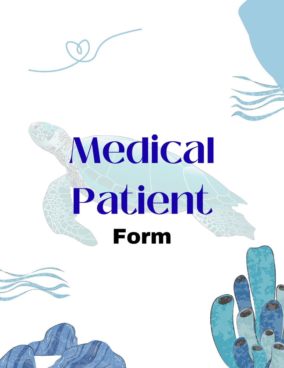 Modern Medical Patient Intake Form: Editable Clinic Registration (A4 ...