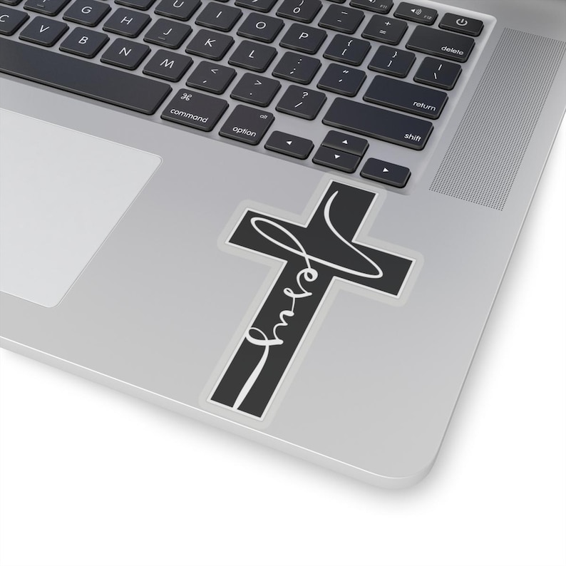 Jesus Cross Sticker | Waterproof Christian Vinyl Decal - Etsy