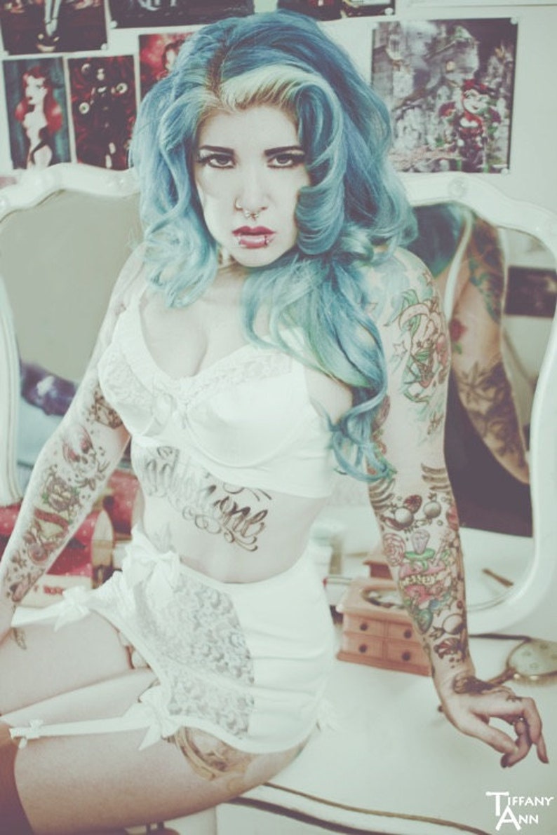 Starlet Lace and Latex Lingerie Set - Etsy