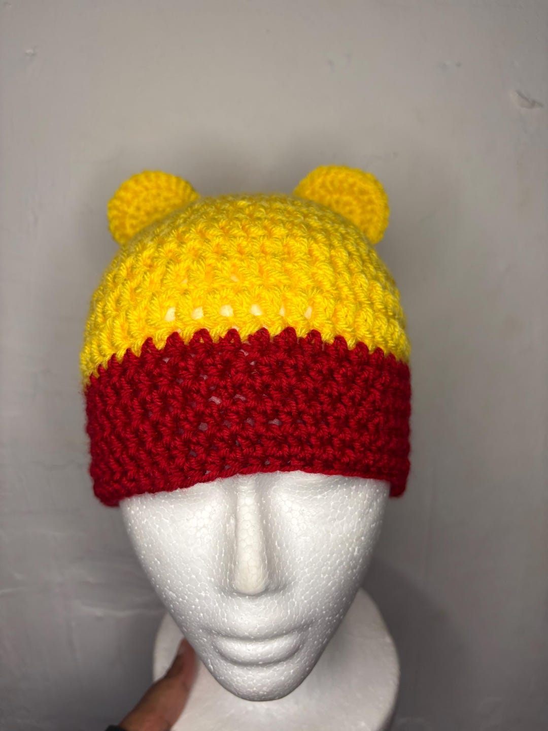 Handmade Crochet Winnie the Pooh Beanie - Etsy
