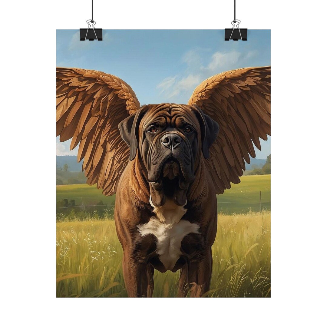 Whimsical Winged Dog Art Print, Pet Lover Gift - Etsy