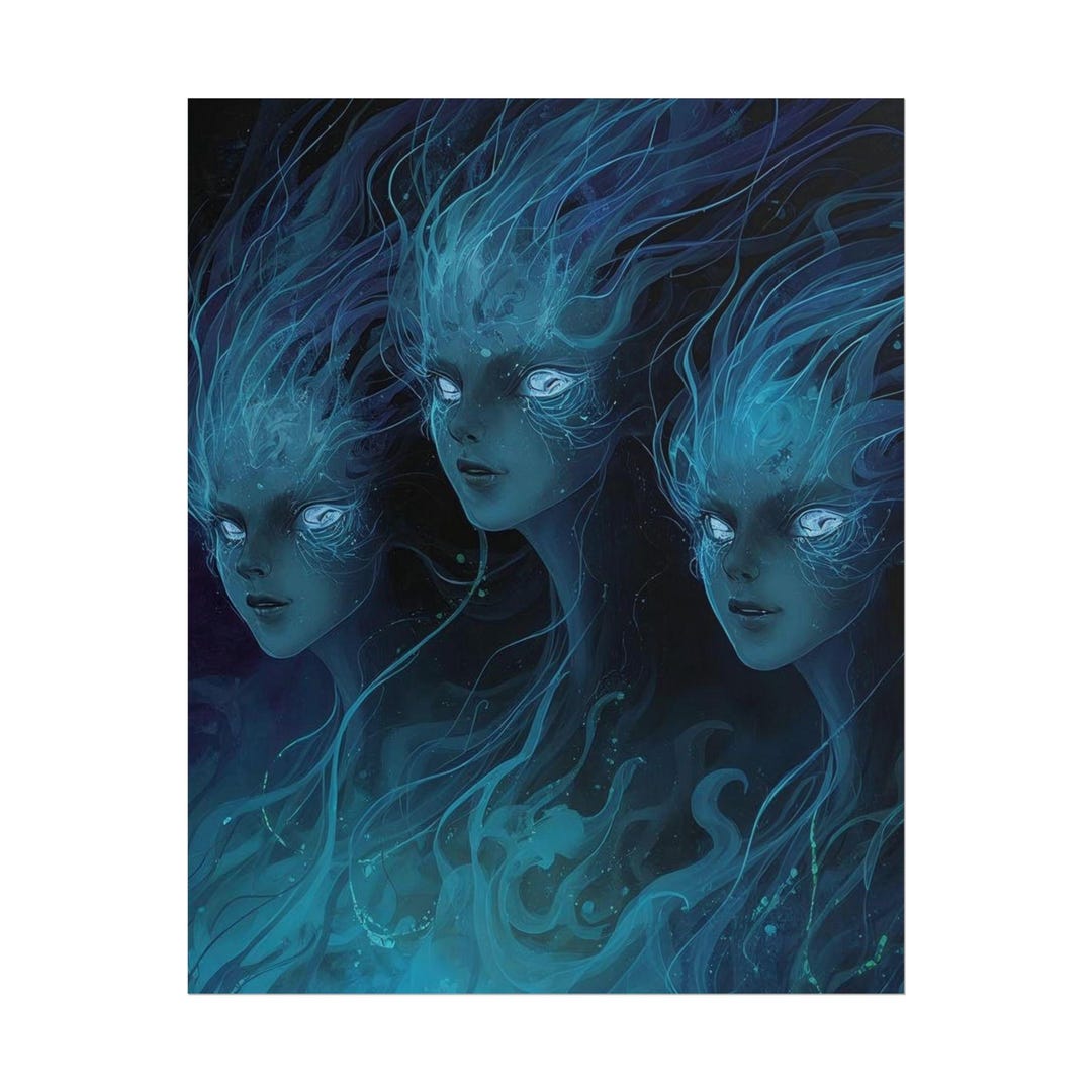 Mystical Ocean Spirits Art Print: Fantasy Witchy Decor - Etsy