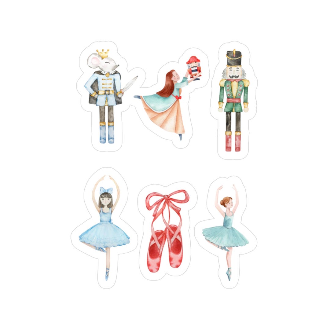 Assorted Nutcracker Ballet Kiss-cut Vinyl Decals | Ballerina Pointe ...