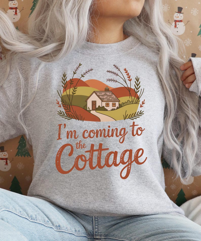I'm Coming to the Cottage Cozy Cabin PNG - Etsy