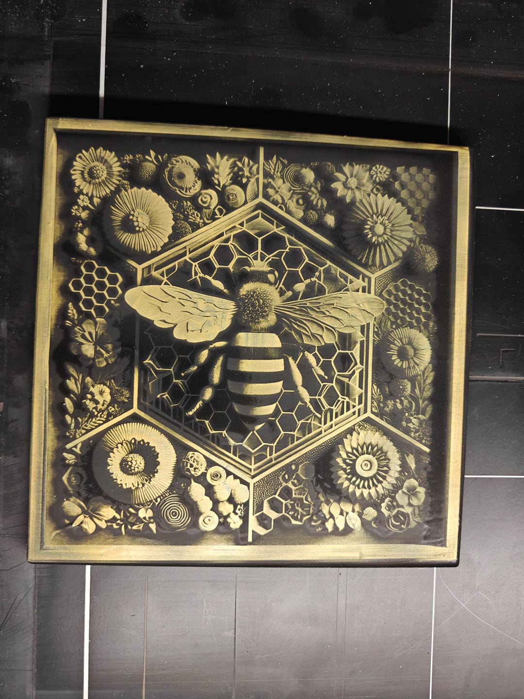 Laser Engraved Painted Tiles - Etsy