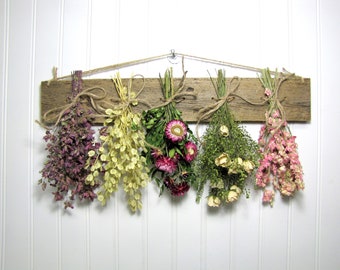 Distinctive Dried Floral Wreaths Racks & by summersweetboutique