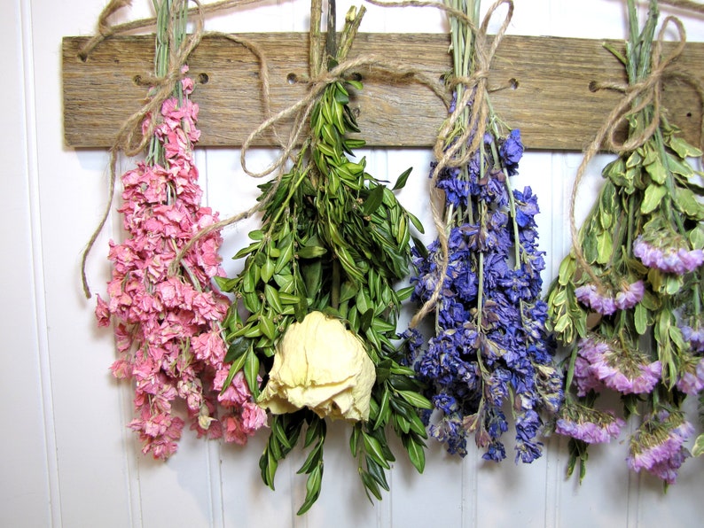 Dried Flower Rack Farmhouse Style Dried Flower Arrangement - Etsy
