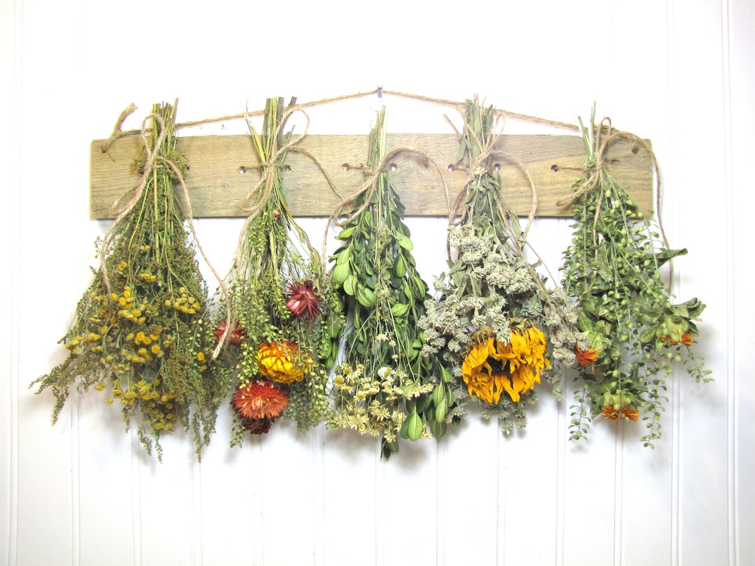 Dried Flower and Herb Rack, Drying Rack, Fall, Dried Flower Arrangement ...