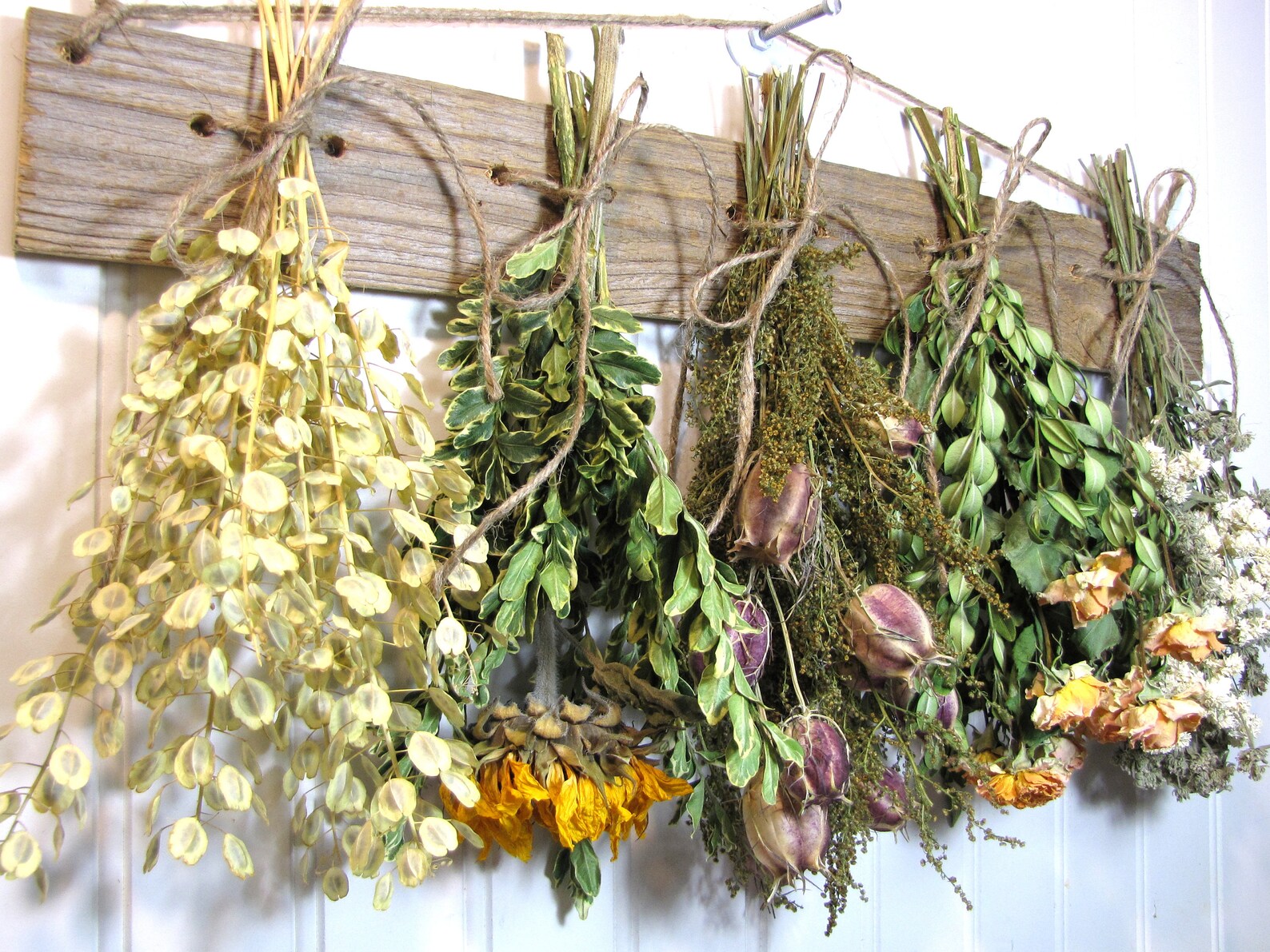 Fragrant Dried Flower and Herb Rack Kitchen Decor Farmhouse - Etsy
