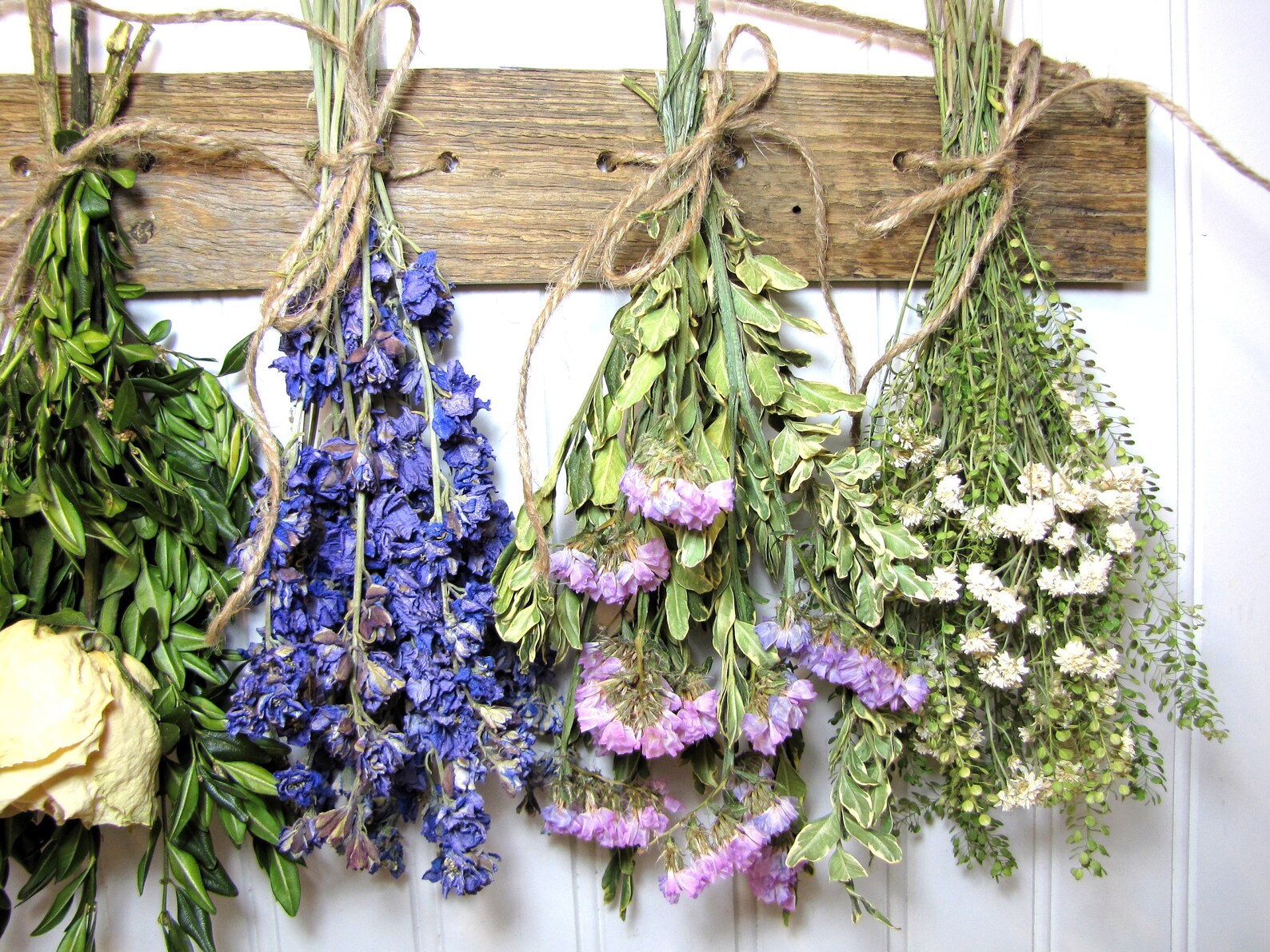 Dried Flower Rack Farmhouse Style Dried Flower Arrangement - Etsy