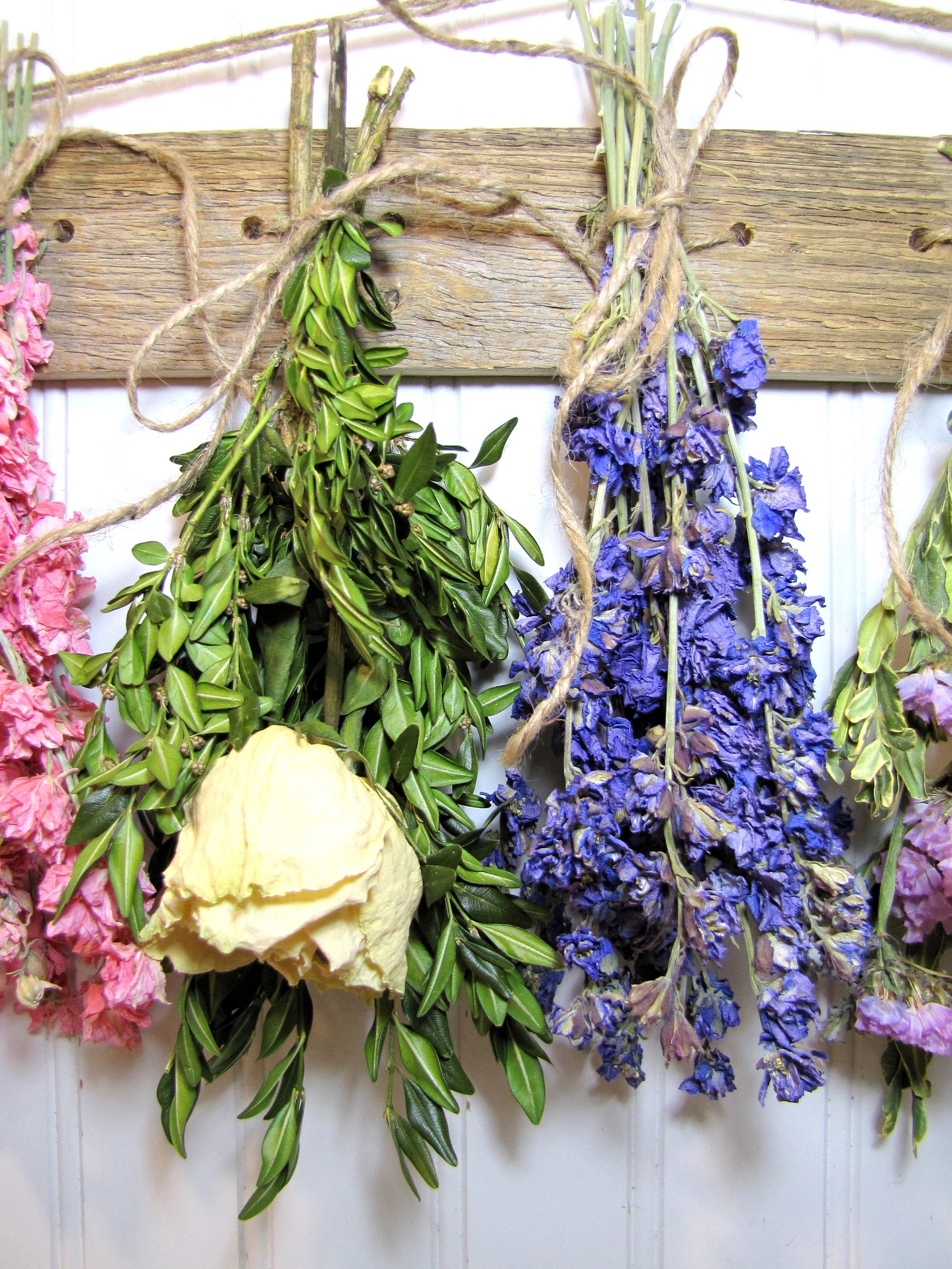 Dried Flower Rack Farmhouse Style Dried Flower Arrangement - Etsy