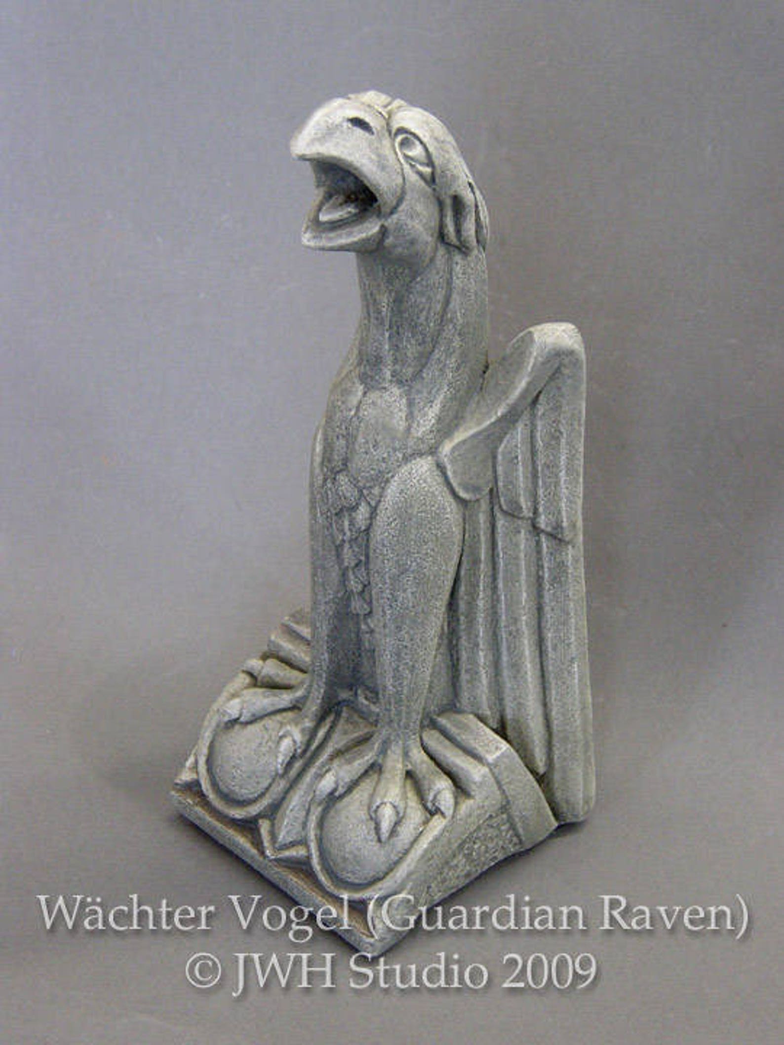 Wächter Vogel guardian Raven Gargoyle by Jay W. Hungate - Etsy
