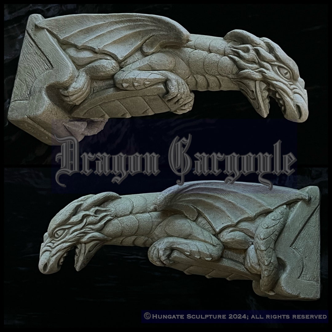 Drache dragon Gargoyle by Jay W. Hungate - Etsy