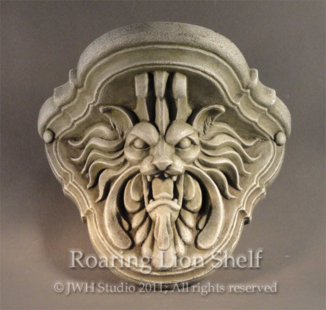 Roaring Lion Shelf by Jay W. Hungate - Etsy