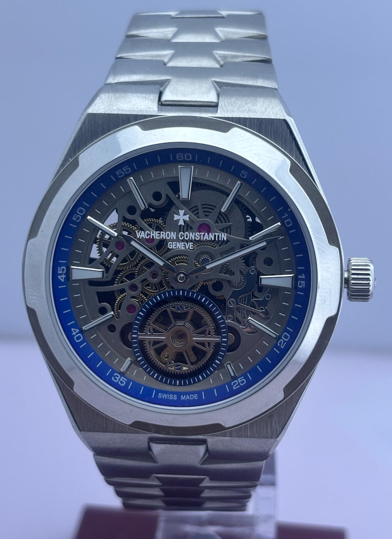 Vintage Vacheron Constantin Overseas Automatic Open-heart Skeleton Blue ...