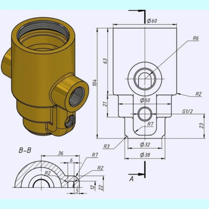 CAD Design Files, 2D/3D Drawings (digital Download, PNG, 100+ Files) - Etsy