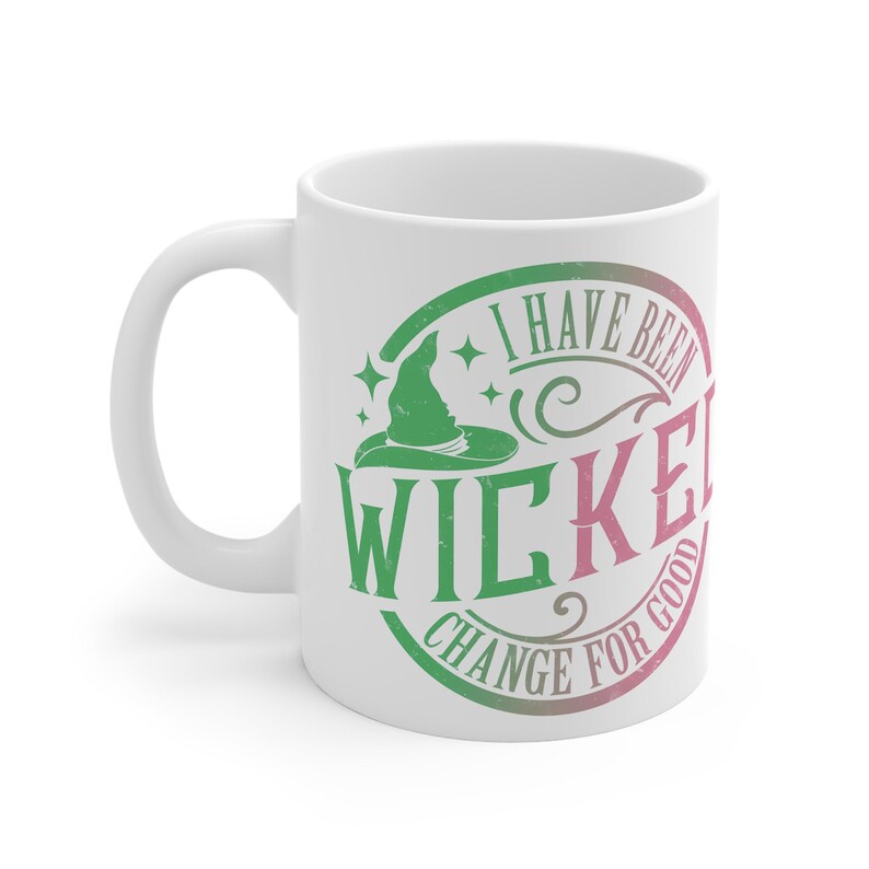 Wicked Glinda Elphaba Mug, Musical Fan Gift, Color Changing Mug - Etsy UK
