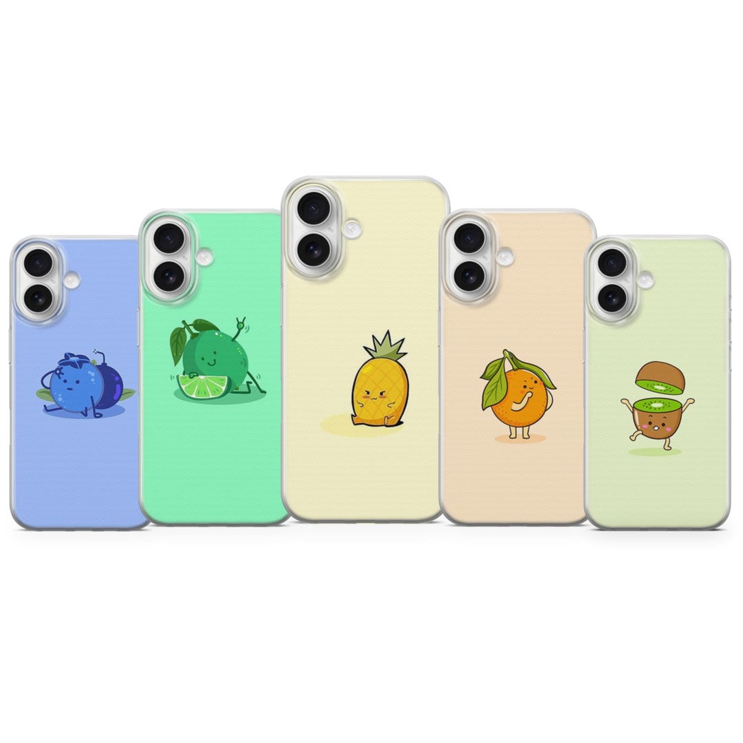 Cute Fruits Phone Case Kawaii Fruit Cover for iPhone 17 16pro 15 14 13 ...