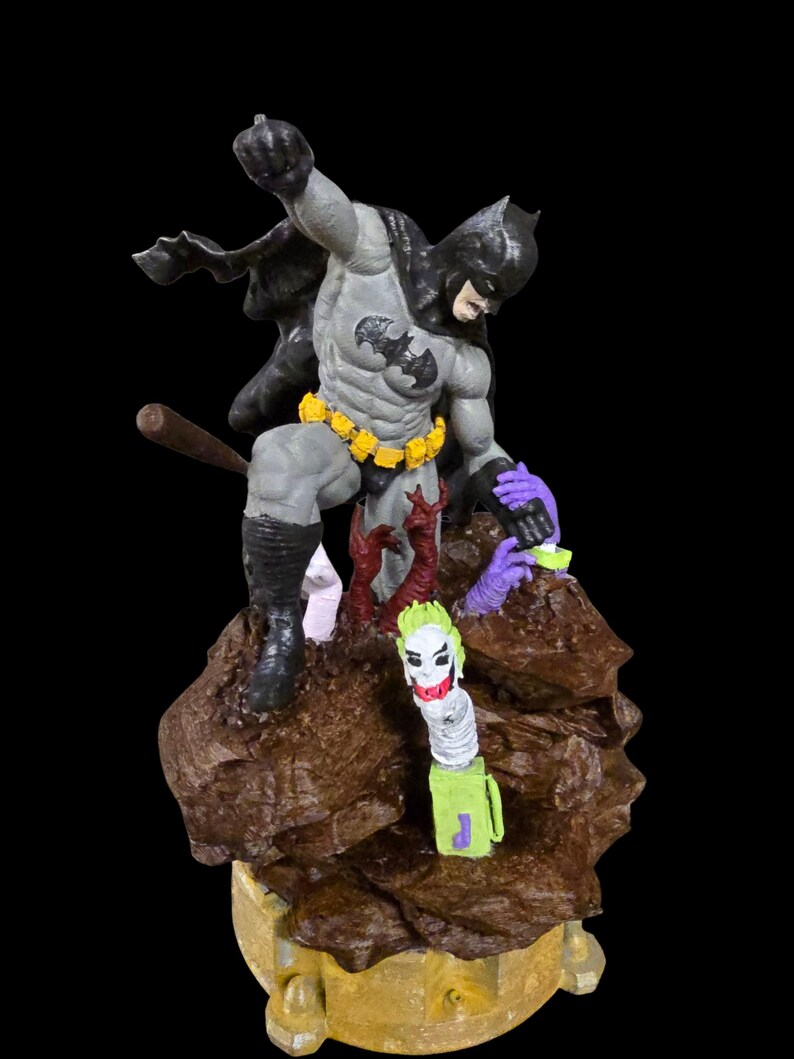 Batman Joker Takes Possession Scene Fan Art Figurine - Etsy