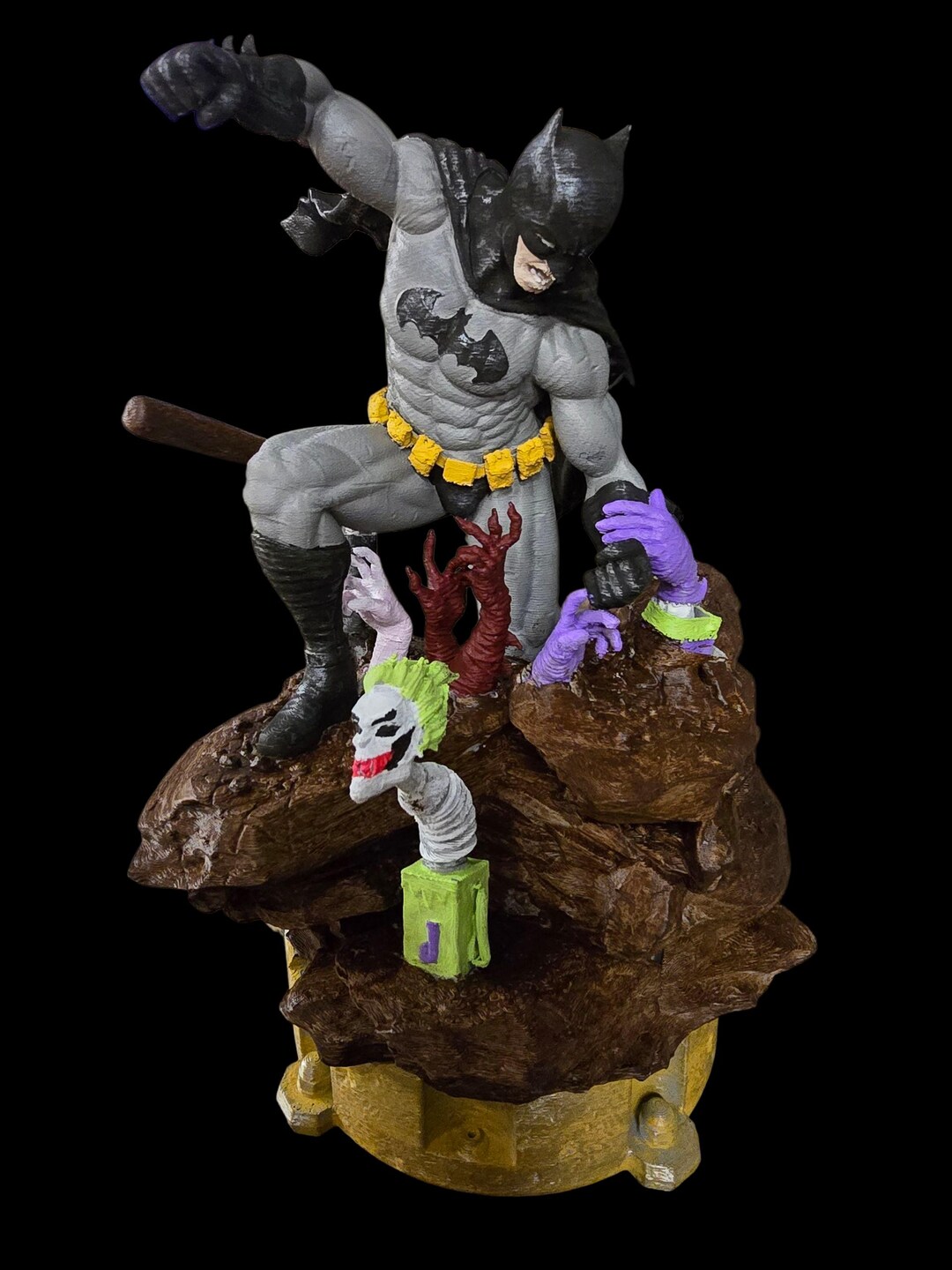 Batman Joker Takes Possession Scene Fan Art Figurine - Etsy