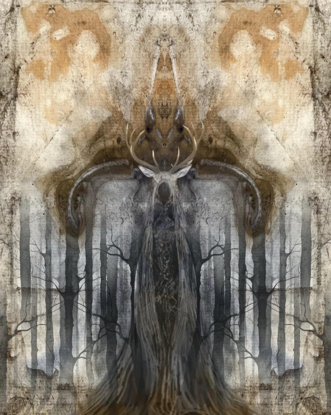 Cailleach Fine Art Print: Celtic Winter Goddess Mythology Illustration ...
