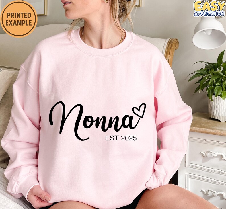 Custom Name Nonna EST 2026 DTF Transfer, Ready to Press, New Italian ...