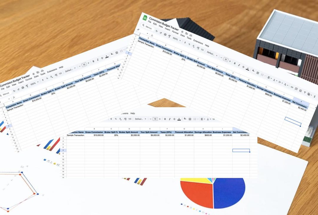 Real Estate Commission Tracker | Realtor Income & Expense Spreadsheet ...