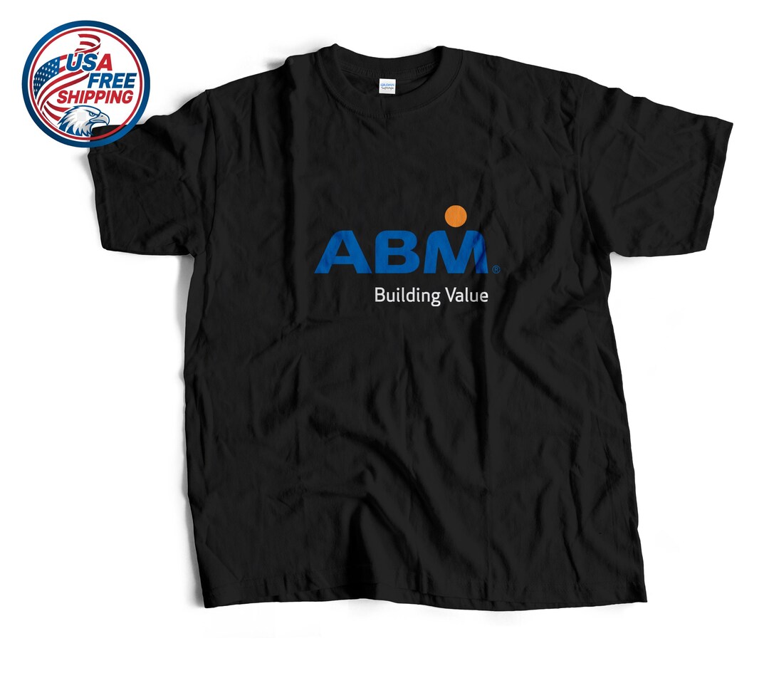 ABM Industries Building Value Men's T-shirt Short Sleeve : Size USA S ...