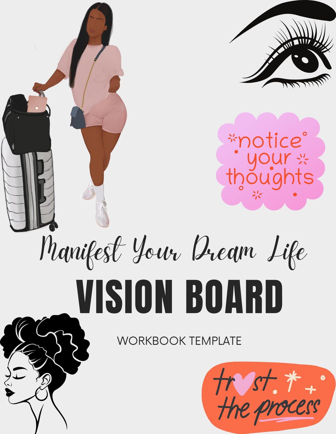 The Vision to Reality Vision Board Workbook - Etsy