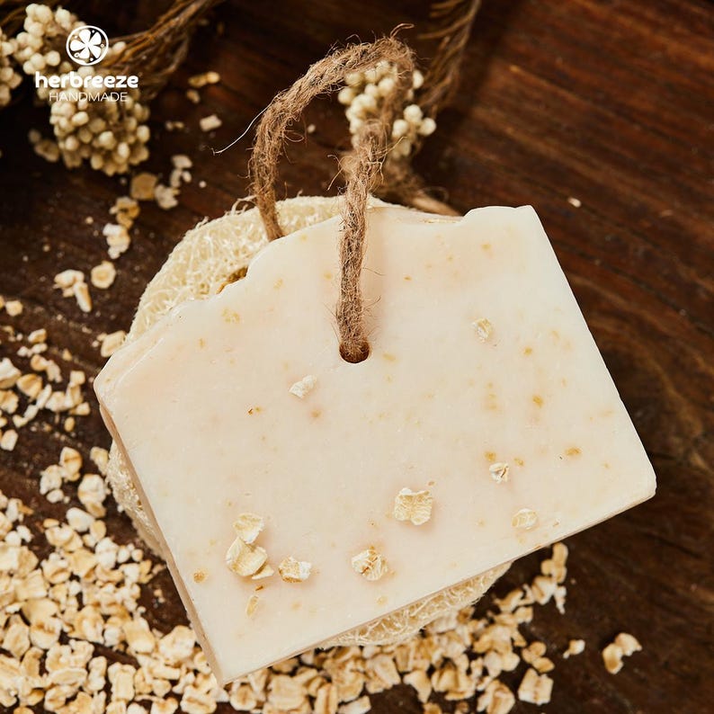 Goat Milk Oatmeal Soap Bar | Eczema Sensitive Skin Natural Cleanser ...