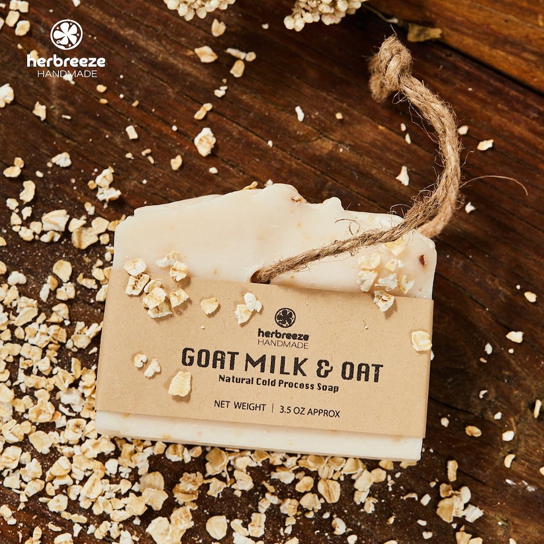 Goat Milk Oatmeal Soap Bar | Eczema Sensitive Skin Natural Cleanser ...