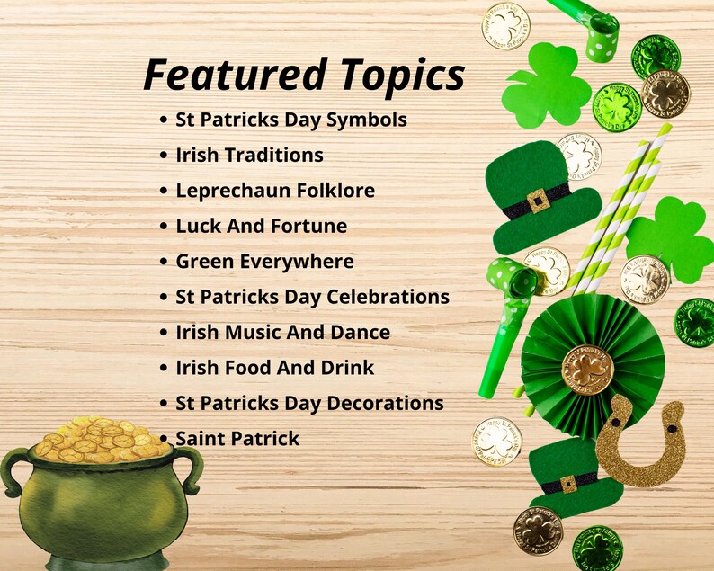 St. Patrick’s Day Word Search | Large Print Puzzles for Seniors ...