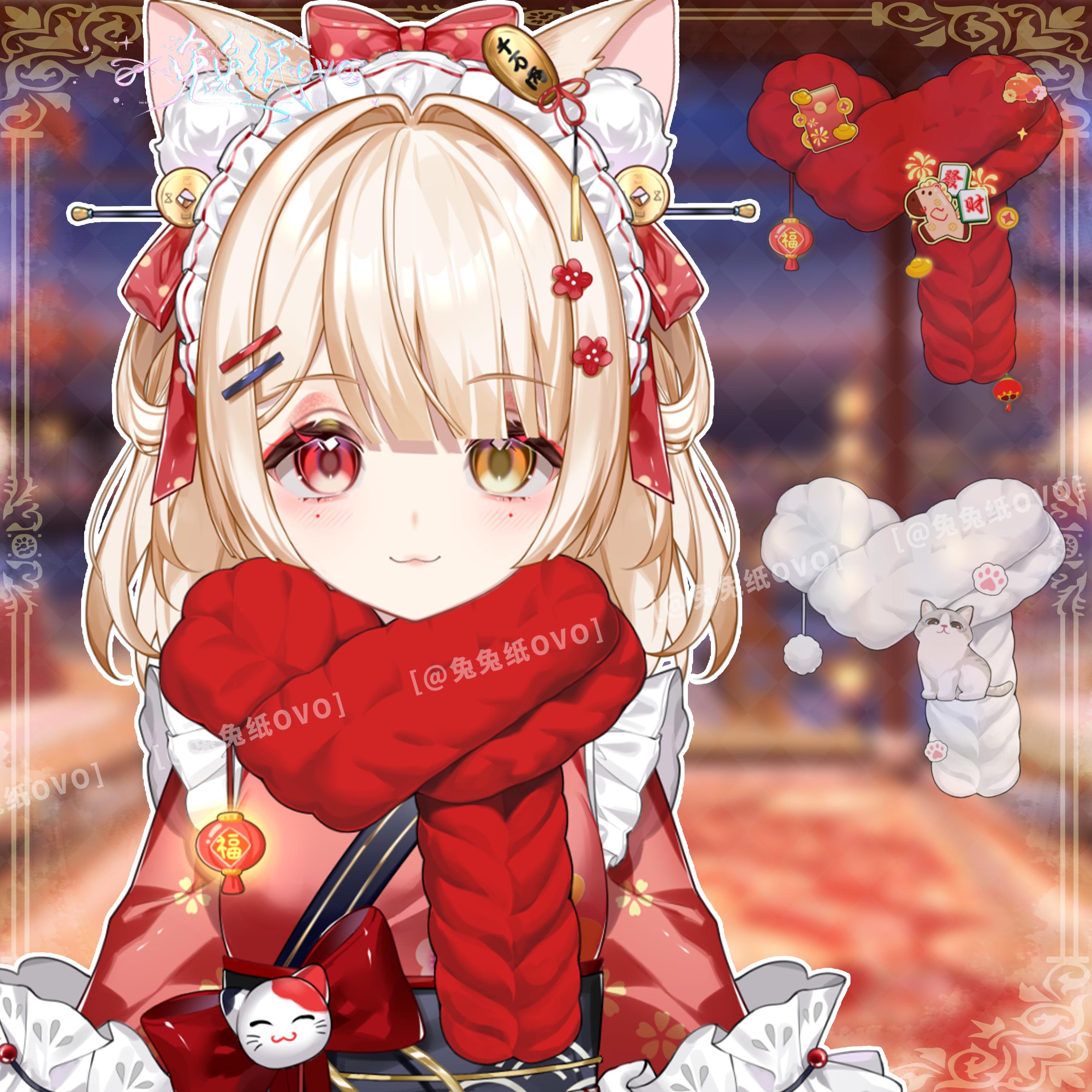 Live2d Vtuber Winter Scarf Asset | Dynamic VTS Accessory - Etsy