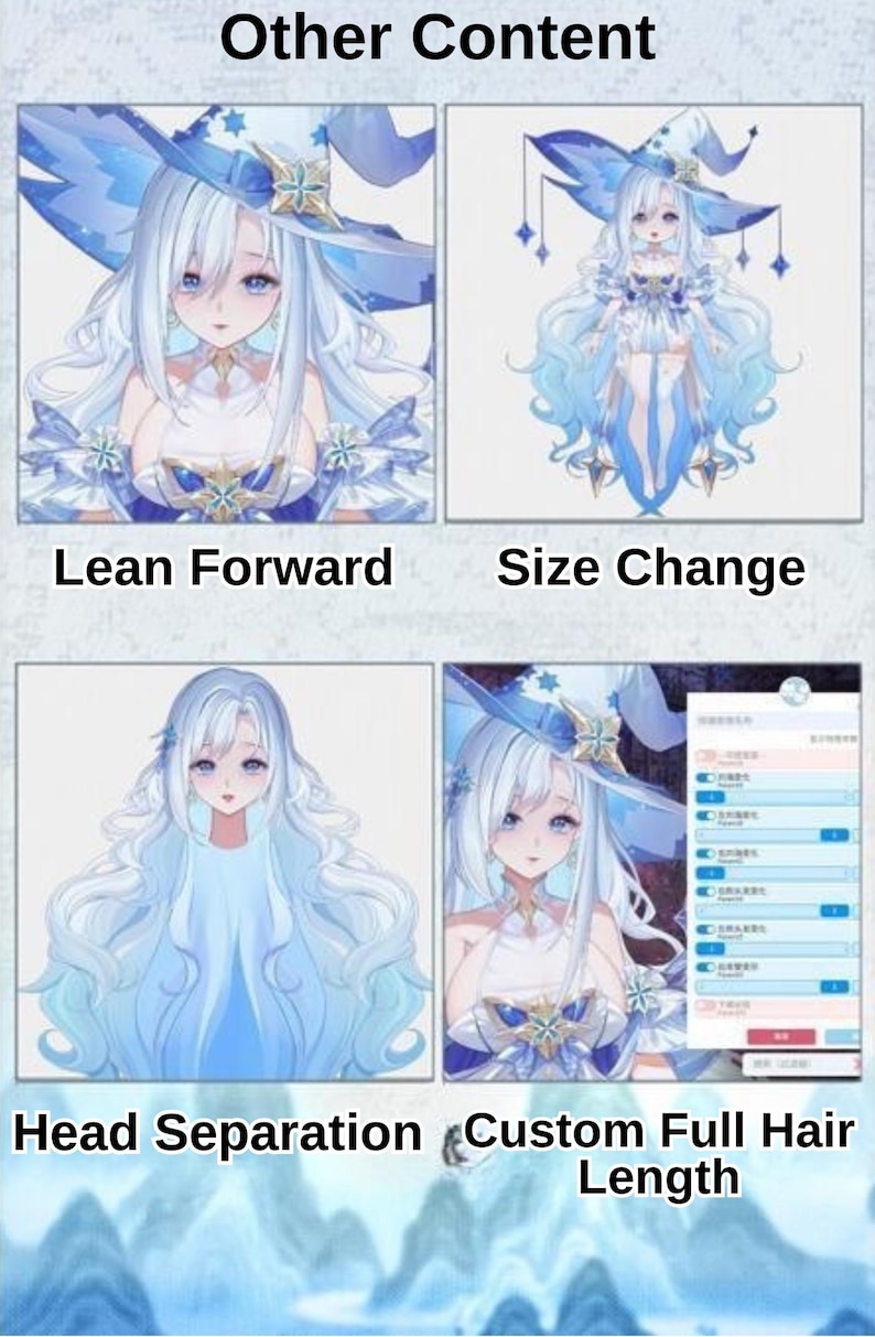 Live2d Model Star System Wizard | Vtuber Character | Live2d | Streaming ...