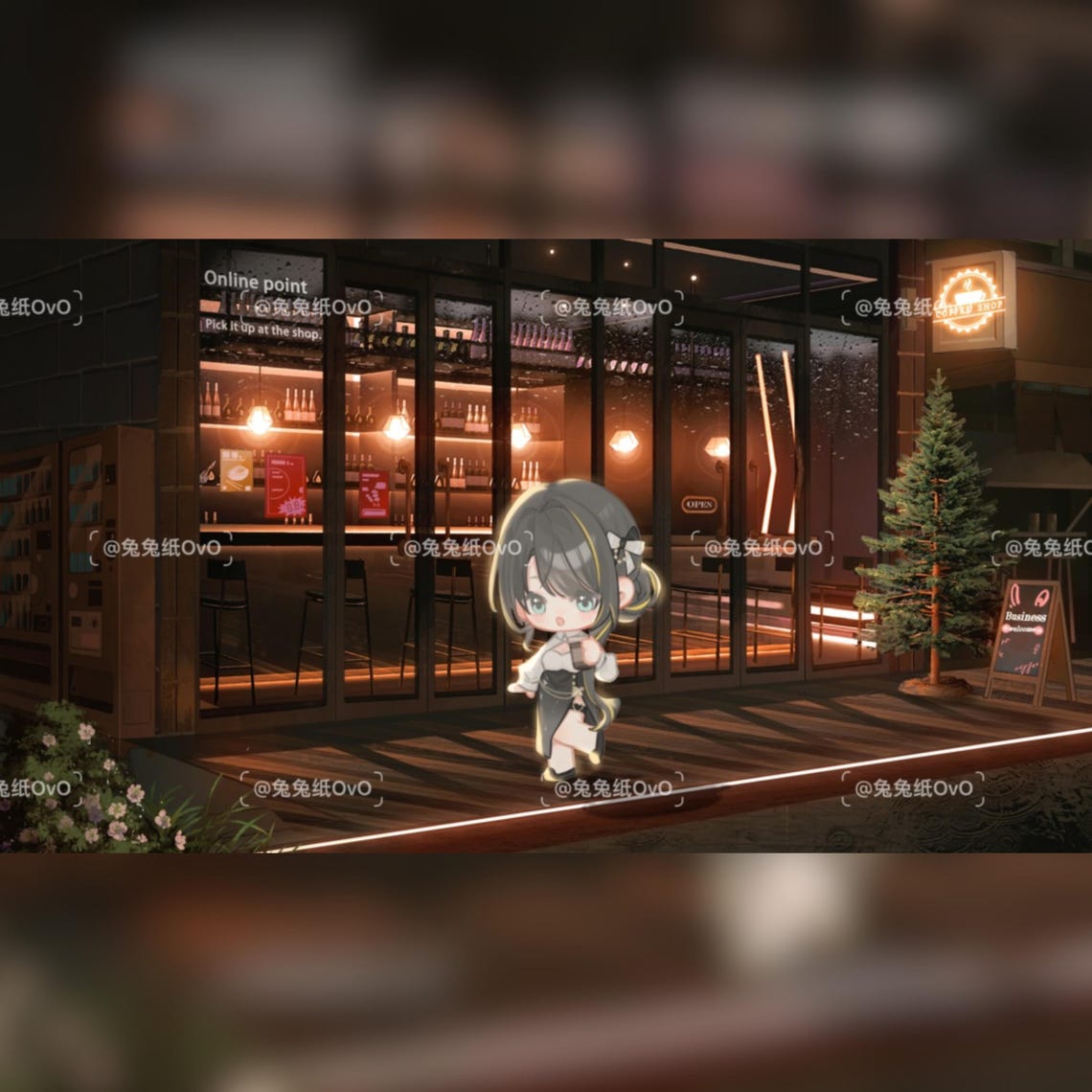 Hand-drawn Vtuber Streaming UI |A Coffee Coincidence | 3-atmosphere ...