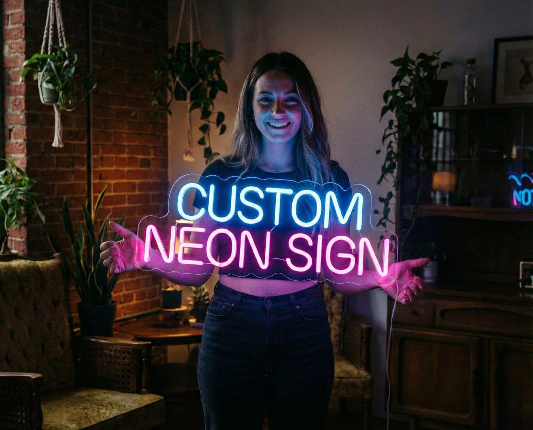 Custom Neon Sign With Name or Logo | Personalized LED Neon Light for ...
